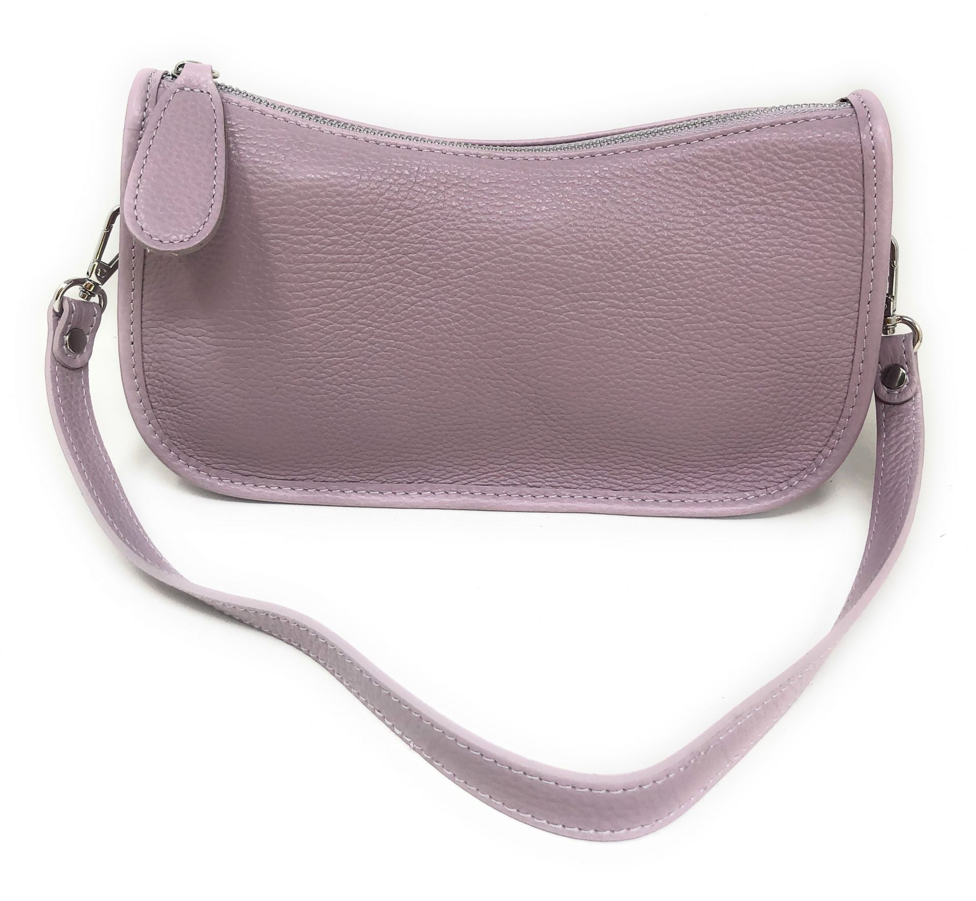 Sacs à Main Femme | Sac french stick en cuir grainé BERLINGOT Mauve ...