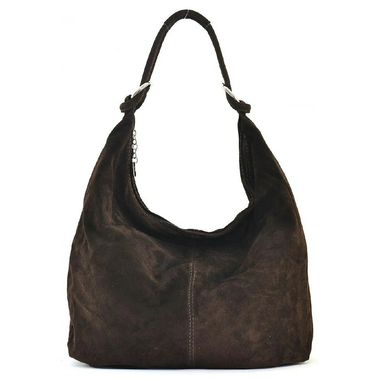 Women's bags | Bag main in nubuck leather LOVE Chocolate | Oh My Bag